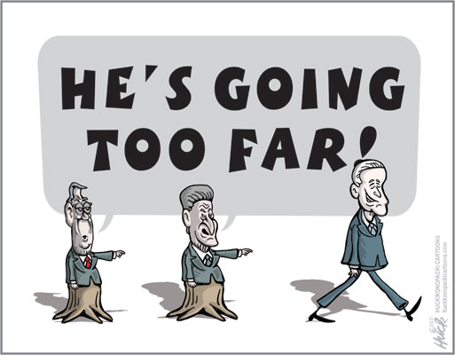 Too Far | Huck/Konopacki Cartoons